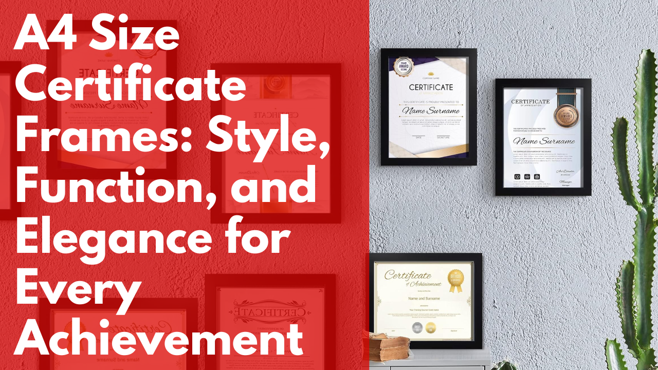 A Complete Guide to A4 Size Certificate Frames: Style, Function, and E ...