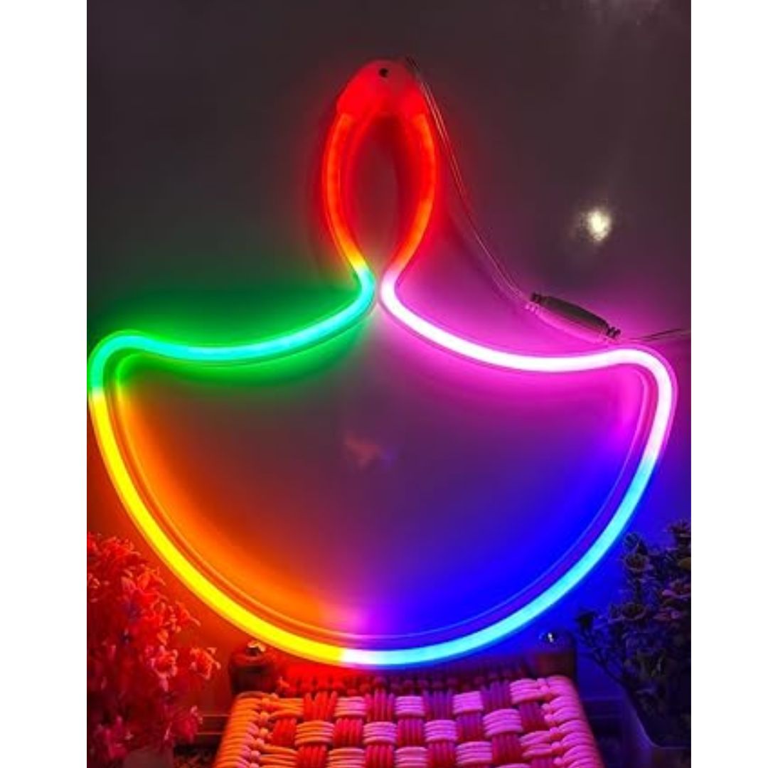 Diwali Multicolor Neon Diya LED Decorative Light for Festivals, Size 8 ...