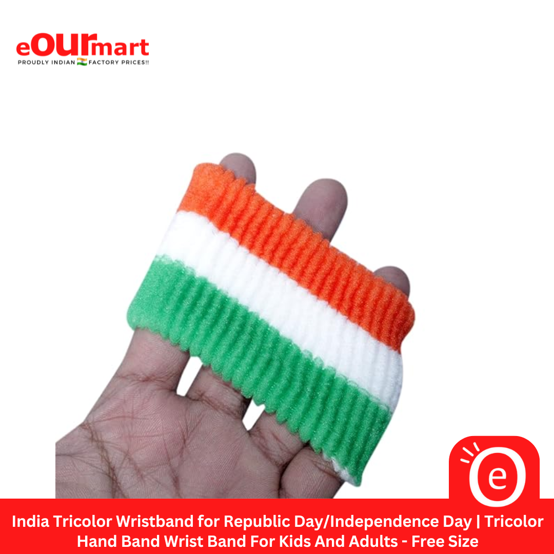 India Tricolor Wristband for Republic Day/Independence Day – eOURmart.com