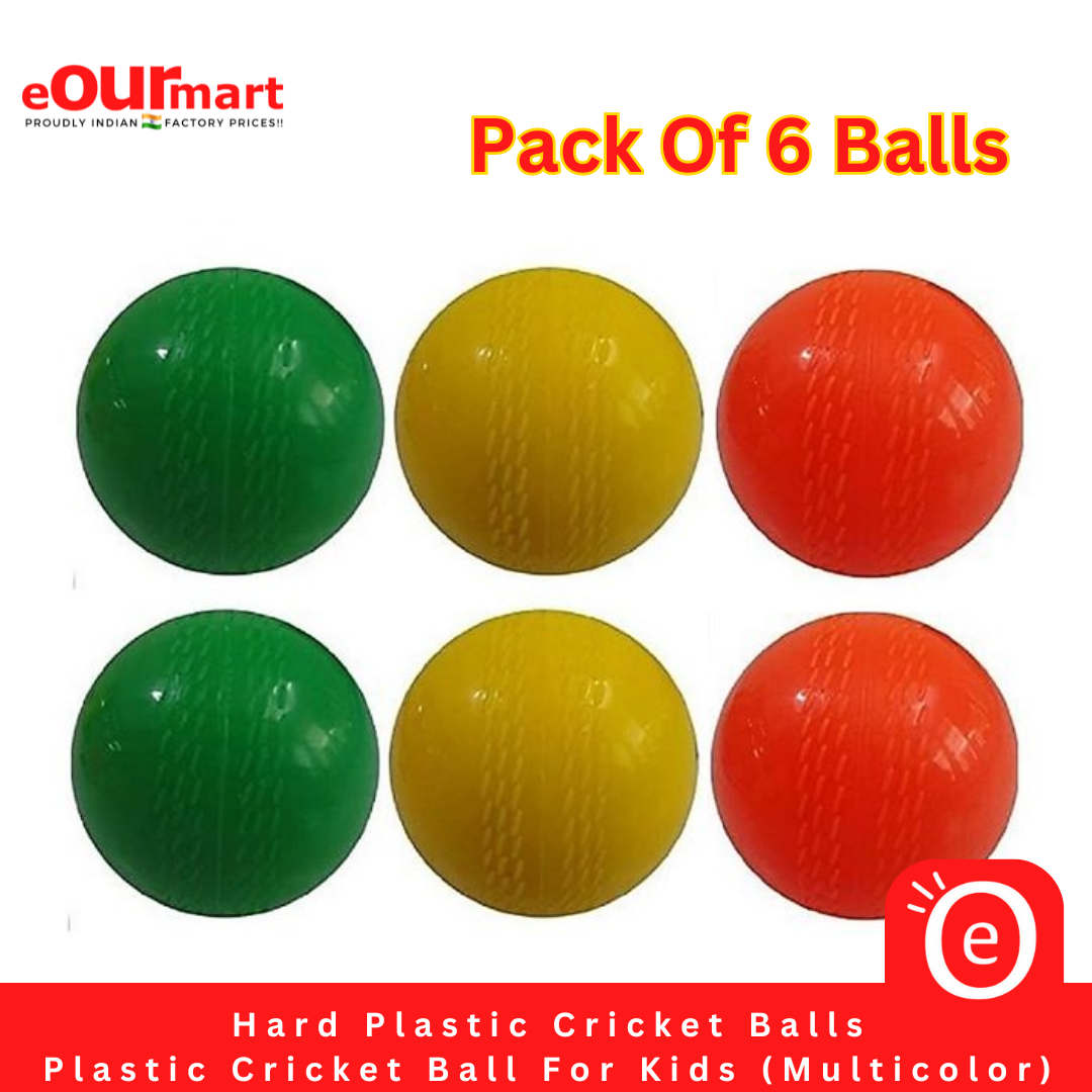 Hard Plastic Cricket Balls For Kids (Multicolor) - Lowest Online Price ...