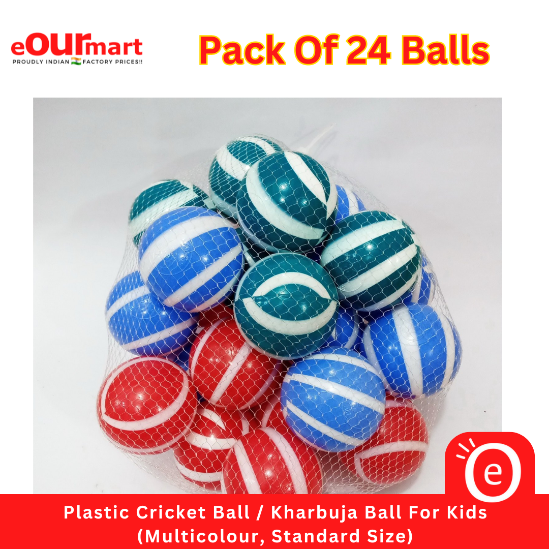 Plastic Cricket Ball / Kharbuja Ball For Kids, Standard Size - Lowest ...