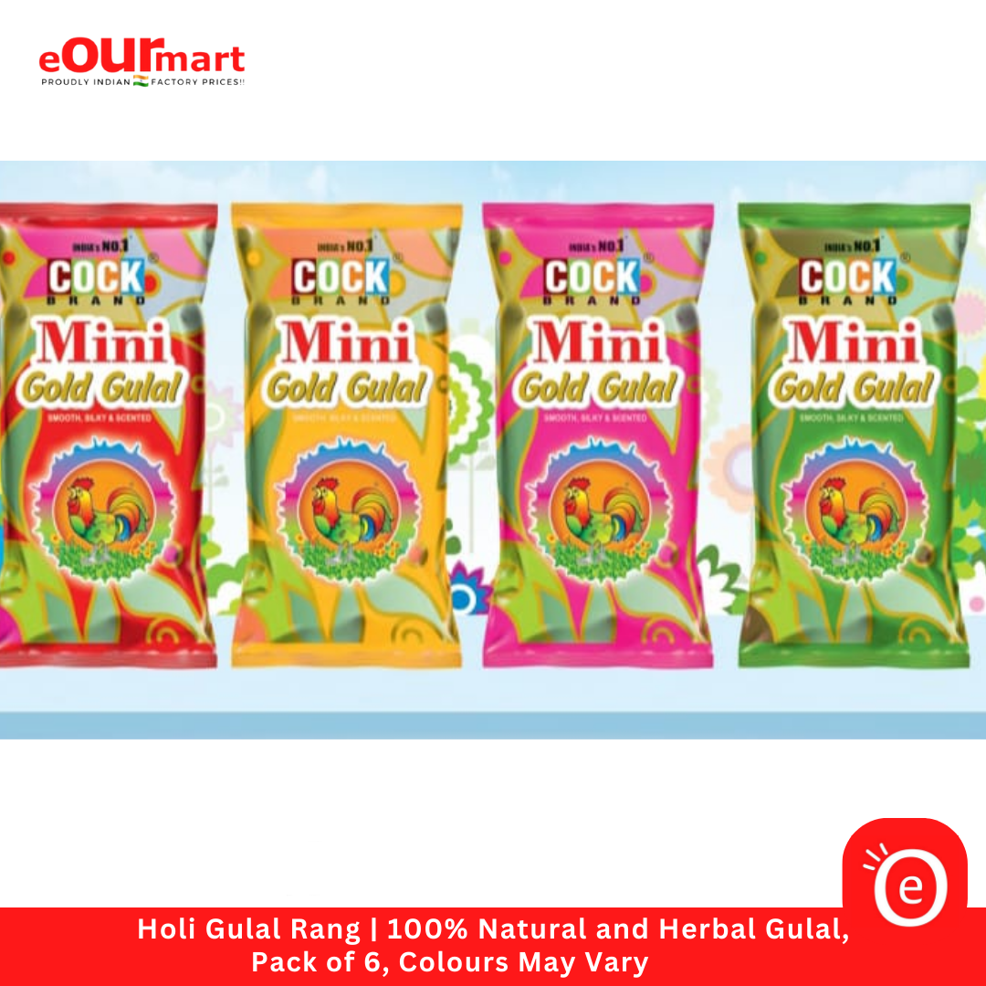 Buy Holi Gulal Rang | 100% Natural and Herbal Holi Gulal | Pack of 6 ...