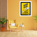 Bar quotes White frame with Laminated Digital Print (14X18 Inch ...