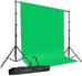 Green Screen Backdrop with Stand, 8.25FT X 11.25FT Include Carry Bag ...